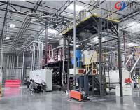 China Automatic Feeding Dosing Mixing Compounding System For SPC/WPC/LVT Floor Extruder Line for sale