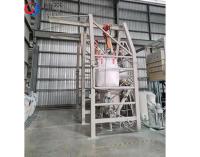 China Automatic Feeding Conveying Big Bag Discharge Station Screw Conveyors Raw Materials Storage Silo for sale