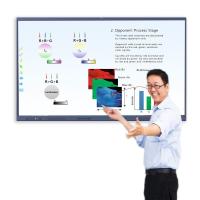China 4K Ultra HD Infrared 20-point Multi-touch 75'' Interactive Flat Panel with USB & HDMI Connections for sale