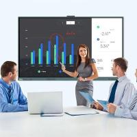 China 4K Ultra HD Infrared 20-point Multi-touch 75'' Interactive Flat Panel with USB & HDMI Connections for sale