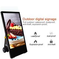 China Outdoor Movable Digital Display Totem Advertising Signage Waterproof IP65 Super Thin for sale