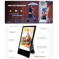 China Outdoor Movable Digital Display Totem Advertising Signage Waterproof IP65 Super Thin for sale
