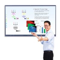 China Education Interactive Whiteboard with Android 11.0/12.0 OS LED/LCD Screen Panel 2x15W/20W Speaker for sale