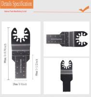 China HCS 20mm Plunge Quick Release Oscillating Multi Tool Saw Blades For Plastic for sale
