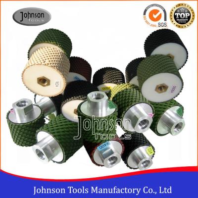 China 2 Inch 3 Inch Diamond Drum Wheel Resin Bond for Granite Marble Polishing 50-3000 Grit for sale