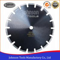 China 12-24 Inch Laser Welded Asphalt Cutting Blades with Drop Protection Segments 300-600mm Diameter for sale