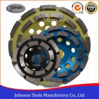 China Professional 105-180mm Double Row Diamond Cup Wheel for Concrete & Stone Grinding with 20-40 Segments for sale
