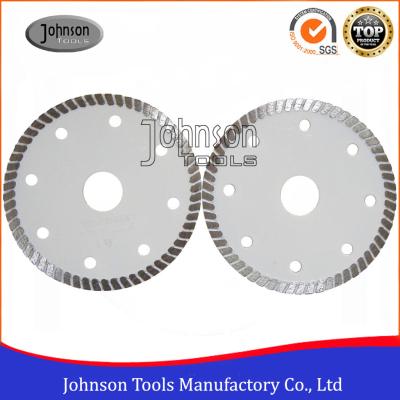 China 100mm Super Thin Turbo Diamond Cutting Blade for Ceramic Tiles - 1.3mm Segment Thickness with 16/20mm Hole Options for sale