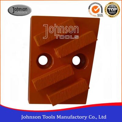 China Diamond Grinding Block 40x10x10mm Four Segment for Concrete & Epoxy Floor Removal | 0.4kg Metal Bond for sale