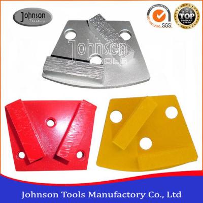 China Silver Brazed Diamond Grinding Head 40x10x10mm Two Segment for Concrete & Epoxy Floor Preparation for sale