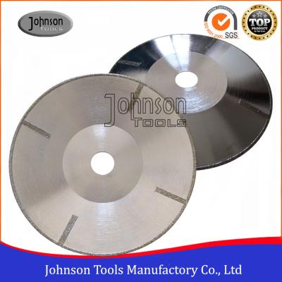 China Electroplated Diamond Grinding Wheel 150mm/180mm with 22.23mm Center Hole for Marble and Stone Processing for sale