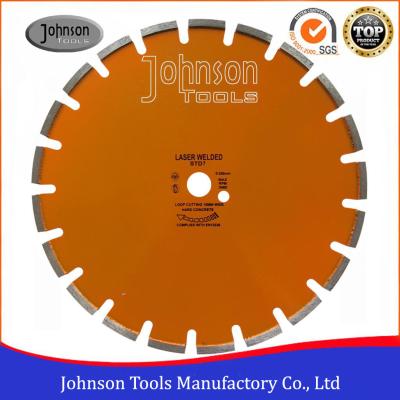 China 300mm Handheld Concrete Groove Cutting Blade 2.0mm Blank Thickness Fast Cutting for sale