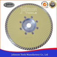 China Customized Diamond Stone Cutting Blade 105-230mm Wave Turbo Saw Blade for Granite Concrete for sale