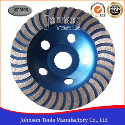 China 125mm Turbo Cup Wheel Diamond Grinding Disc for Concrete - 5 Inch with 20x5mm Segments and M14 Arbor for sale