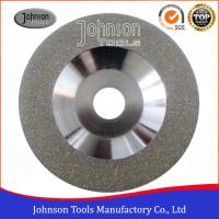 China Cup Shape Electroplated Diamond Grinding Wheels 100-180mm with 20mm Segment Width for Marble and Stone for sale