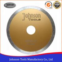 China Johnsontools Continuous Rim Diamond Blade 115-300mm with 7-10mm Segment Height for Marble Granite Cutting for sale