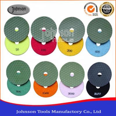 China 4 Inch Diamond Flexible Polishing Pad Set - 1.1mm Thickness, 8 Grit Sizes for Stone Surface Finishing for sale