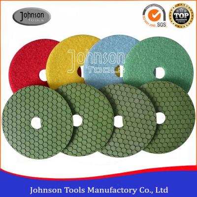 China 125mm Dry Diamond Polishing Pads 7-Piece Set for Marble Granite Stone 50-3000 Grit for sale