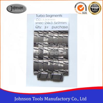 China Turbo Diamond Segments 38mm-150mm with 8mm Height for Granite and Marble Core Bits for sale