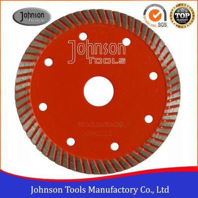 China 110mm Diamond Tile Saw Blade for Angle Grinder - 2.0mm Segment Thickness for Ceramic and Porcelain Cutting for sale