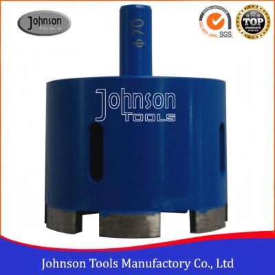 China JOHNSON TOOLS 70mm Diamond Core Drill Bit with 8mm Segment Height for Granite and Stone Drilling for sale