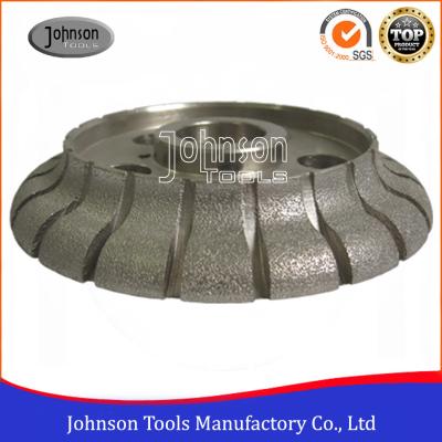China 80-350mm Vacuum Brazed Diamond Profile Wheel for Granite & Marble - Ogee Shape with 30mm Center Hole for sale