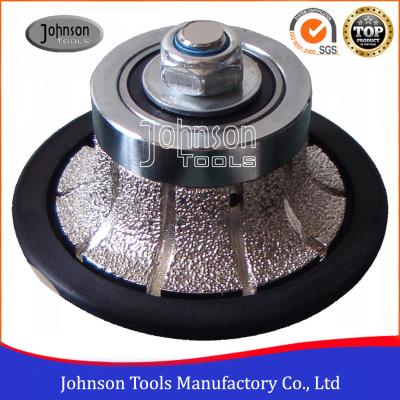 China No.2 Half Bullnose Vacuum Brazed Diamond Tools 65-105mm Diameter with M14 Thread for Stone Edging for sale