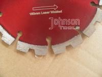 China 150mm Laser Welded Diamond Concrete Saw Blade - 6 Inch Dry Cutting Blade with 2.4mm Segment Thickness for Reinforced Concrete for sale