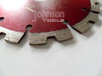 China 150mm Laser Welded Diamond Concrete Saw Blade - 6 Inch Dry Cutting Blade with 2.4mm Segment Thickness for Reinforced Concrete for sale