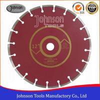 China 300mm Laser Welded Diamond Stone Cutting Blade Key Slot 40mm Segment Granite for sale