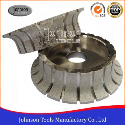 China Eased Vacuum Brazed Diamond Profile Wheels 140-350mm Diameter for Granite and Marble Shaping for sale