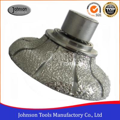 China 45-120mm Vacuum Brazing Diamond Router Bits with 22.23mm Center Hole for Stone Shaping for sale