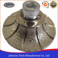 China No.2 Half Diamond Bullnose Router Bit 45-120mm Diameter with 22.23mm Hole for Stone Shaping for sale