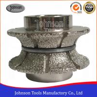 China Full Bullnose Vacuum Brazed Diamond Router Bits 45-120mm Diameter with 22.23mm Center Hole for Stone Shaping for sale
