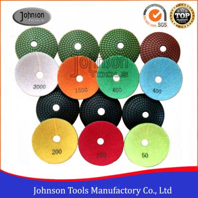 China 100mm Convex Diamond Polishing Pads for Ogee Polish - 4 Inch Diameter with 8 Grit Sizes (50# to 3000#) for sale