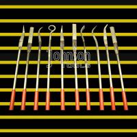 China Multi Shape Electroplated Diamond File Set 3mm-5mm OD with #80-140 Grit for Stone Glass Ceramic for sale