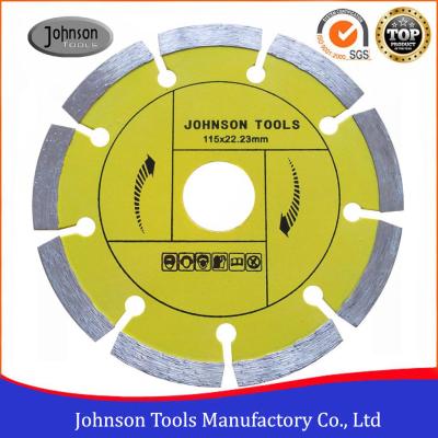 China 115mm Sintered Diamond Cutting Disc with 1.8mm Thickness for Concrete & Masonry - 7/8/10mm Segment Height Options for sale