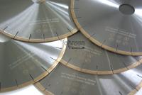 China 14 Inch 350mm Silver Brazed Diamond Stone Cutter Blade for Marble with 3.2mm Segment Thickness for sale