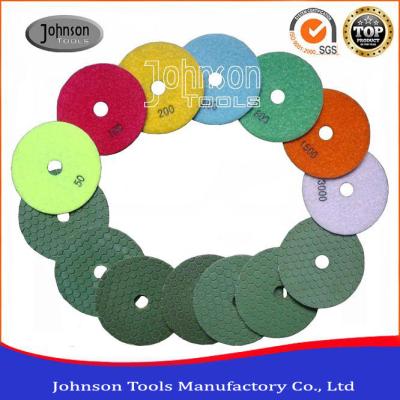 China Dry Diamond Polishing Pads 75-180mm for Granite Marble Fast Polishing with Pad Holder for sale