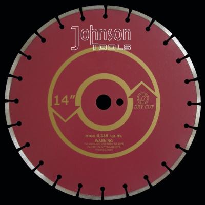 China 350mm Laser Welded Diamond Granite Cutting Blade 14 Inch 3.2mm Segment for Granite Slab for sale