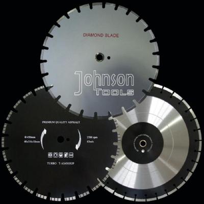 China 450mm Diamond Road Saw Blade for Concrete and Asphalt Cutting with 3.6mm Segment Thickness for sale