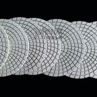 China 100mm White Type Diamond Polishing Pads 4 Inch Wet Use for Marble Floor Scratch Removal for sale