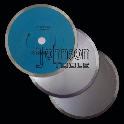China 10 Inch 250mm Continuous Rim Diamond Tile Saw Blade for Ceramic and Porcelain with 2.2mm Segment Thickness for sale