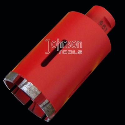 China Silver Welded Diamond Core Drilling Bits 51mm M14 Thread for Granite Wet Drilling for sale