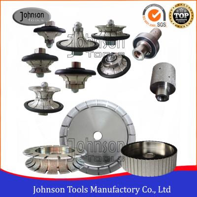 China Vacuum Brazed Diamond Tools for Cutting / Shaping / Curving Stone for sale