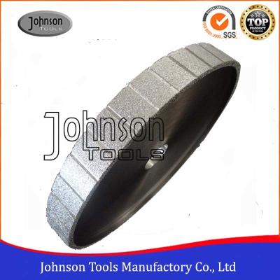 China 350mm Vacuum Brazed Diamond Profile Wheel for Granite Marble Profiling Flat Z Shape for sale