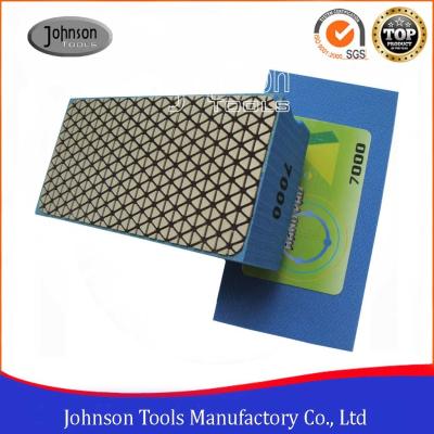 China Resin Bond Diamond Hand Polishing Pads 100x50mm #7000 Grit for Glass Mirror for sale