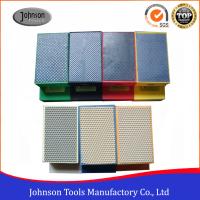 China Resin & Electroplated Diamond Hand Polishing Pad Set 90x55mm with 7 Grits 60-3500 for Stone Surfaces for sale