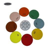 China 4 Inch Resin Diamond Polishing Pads 50-3000 Grit for Concrete Floor Grinding for sale