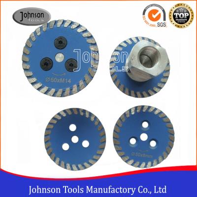 China 50mm & 75mm Diamond Stone Cutting Blades with M14 Flange for Granite and Marble for sale